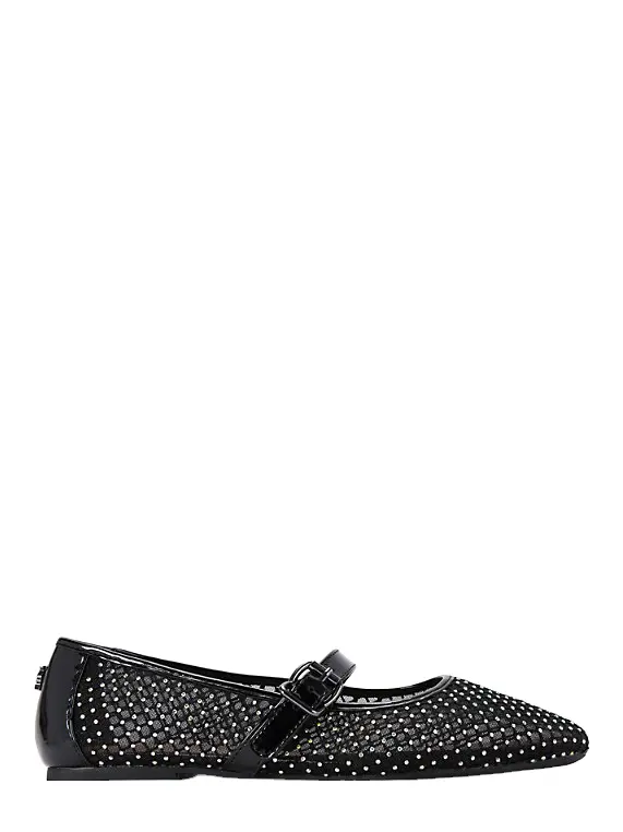 Kurt Geiger Nina Rhinestone-embellished Ballet Flats - Black