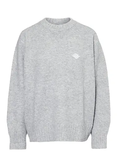 THE COUTURE CLUB Relaxed-fit Knit Jumper - Greymarl