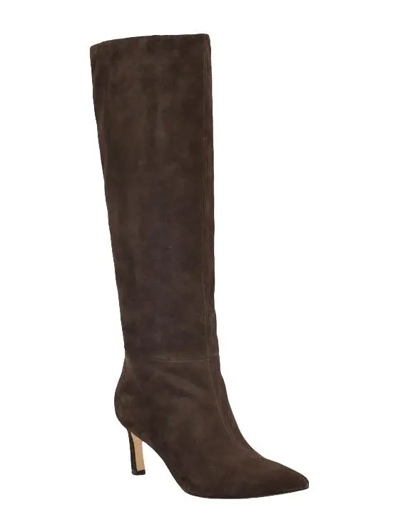 Nine West Lorthey Knee High Boots - Dark Brown 200