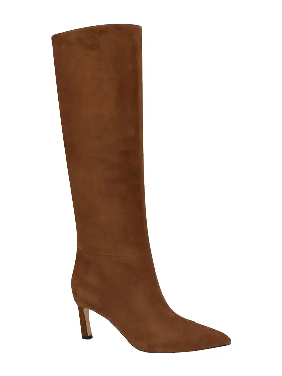 Nine West Lorthey Knee High Boots - Dark Natural