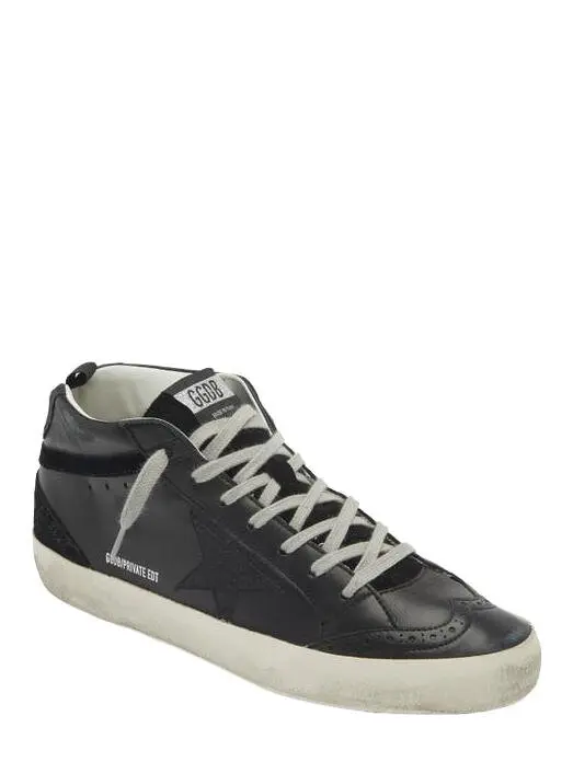 GOLDEN GOOSE Mid Star Sneaker - Black