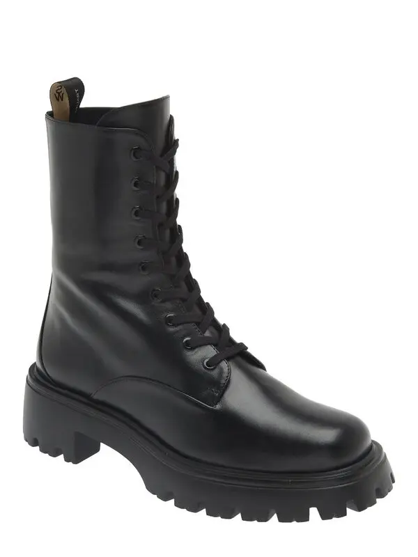 STUART WEITZMAN Emerson Lace-up Bootie - Black