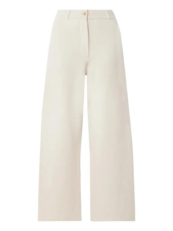 Guest In Residence Cashmere Straight-leg Pants - Cream
