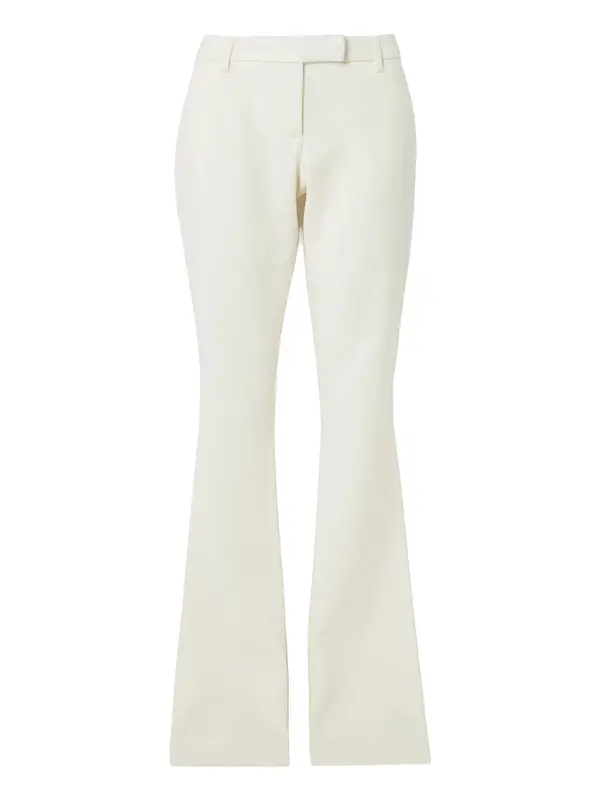 Acne Studios Wool-blend Twill Flared Pants - White
