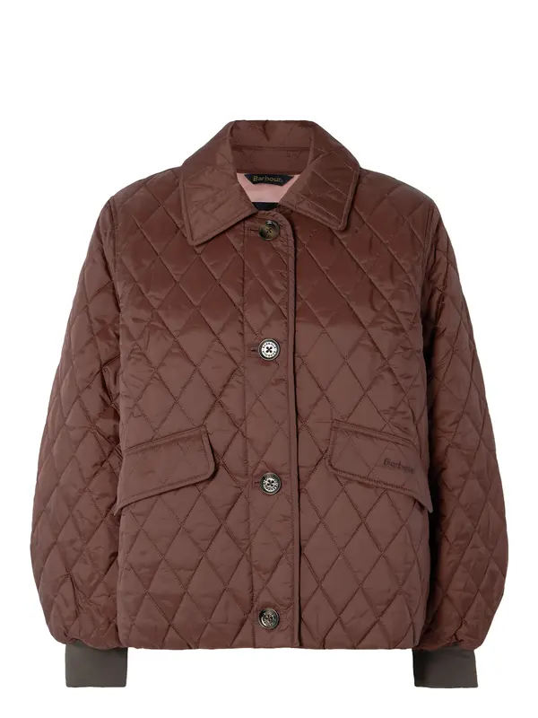 Barbour Alexa Chung Jamie Quilted Jacket - Brown