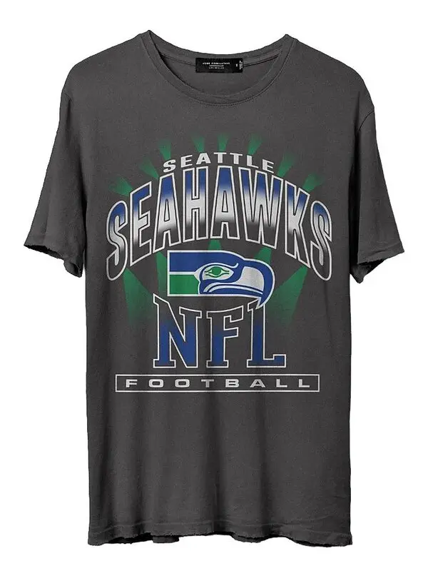 Junk Food Clothing Nfl Seattle Seahawks Chrome Flea Market Tee - Black