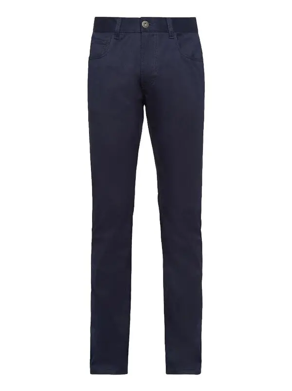 Prada Five-pocket Stretch Drill Jeans - Blue