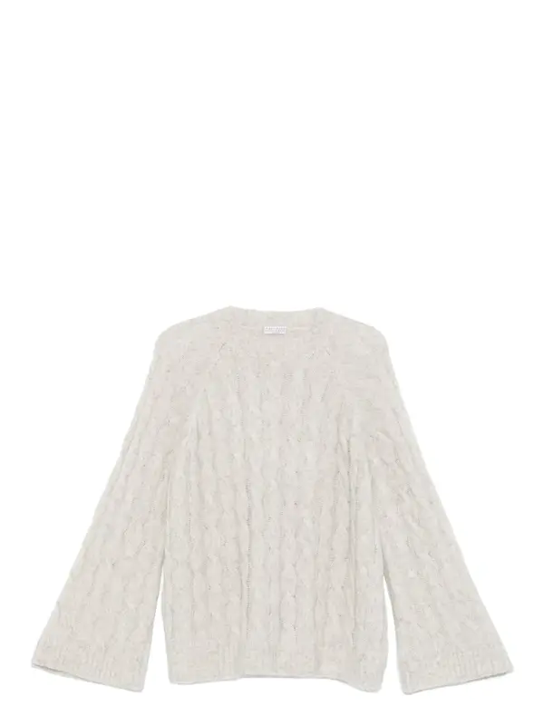 Brunello Cucinelli Cable-knit Sweater - Grey