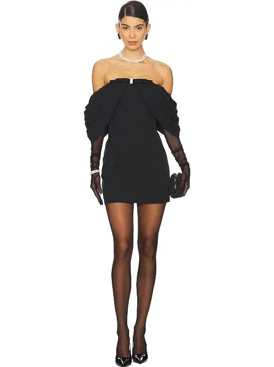 NANA JACQUELINE Kate Bow Dress - Black