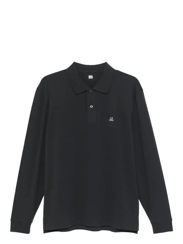 C.P. COMPANY Piqué Polo Shirt - Grey