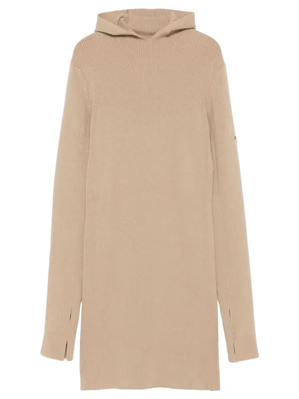 Fendi Hooded Mini Dress - Neutrals