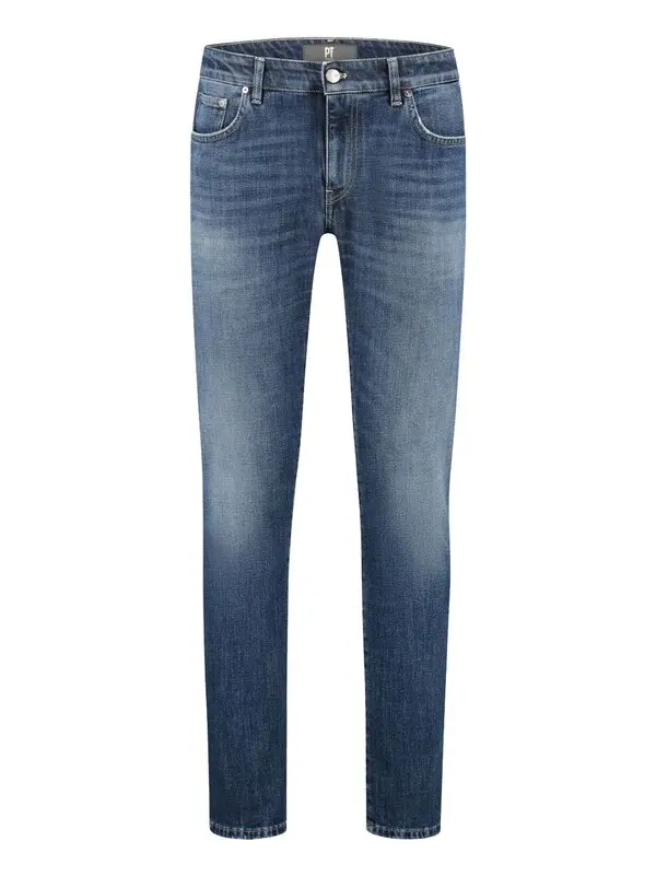 PT TORINO Logo Patch Jeans - Blue