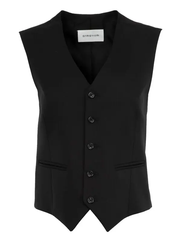 ARMARIUM Wool Vest - Black