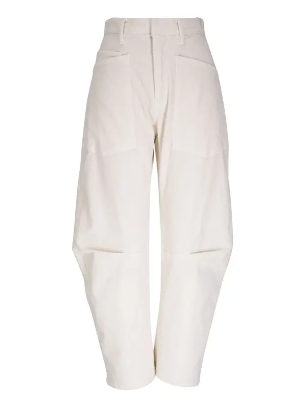 NILI LOTAN Dart-detailing Trousers - Neutrals