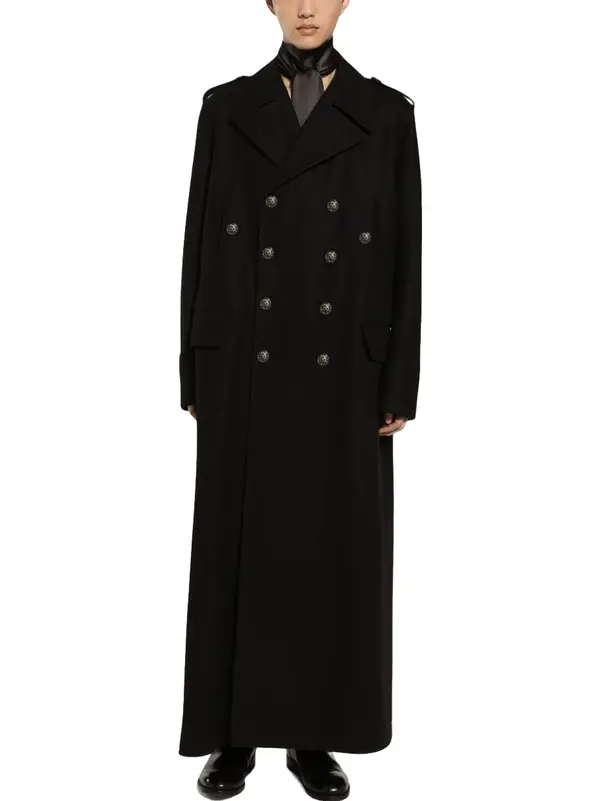 Dolce & Gabbana Double-breasted Coat - Black