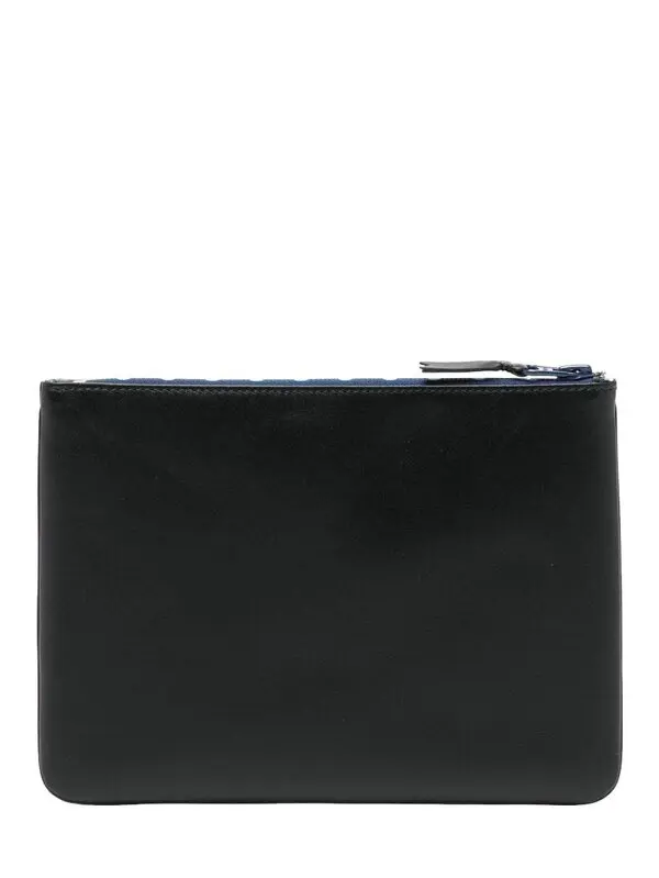 Comme Des Garçons Debossed Logo Leather Wallet - Black
