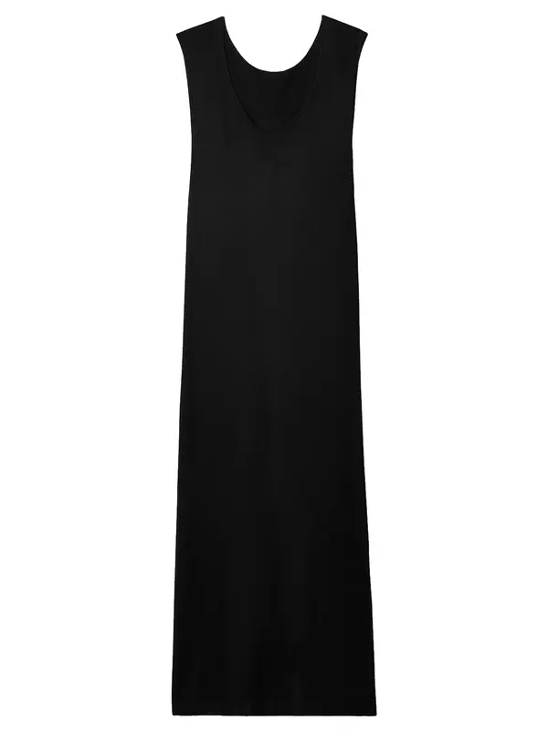THE ROW Agla Stretch-knit Maxi Dress - Black