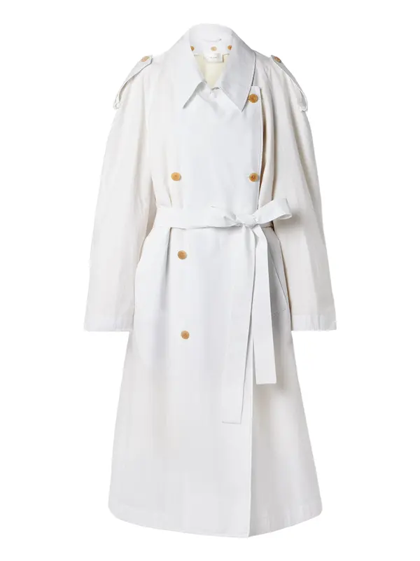 THE ROW Denver Cotton-poplin Trench Coat - White