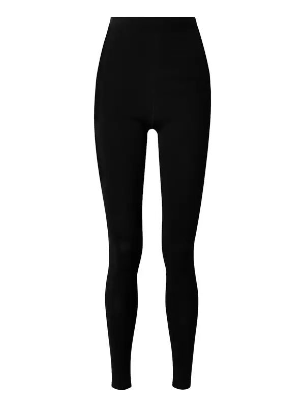 THE ROW Clizia Stretch-jersey Leggings - Black