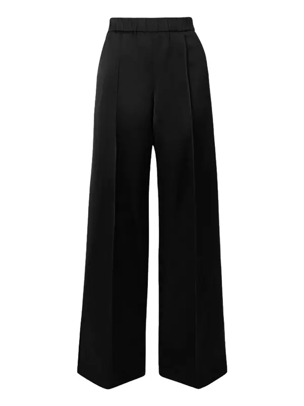 JIL SANDER Satin Wide-leg Pants - Black