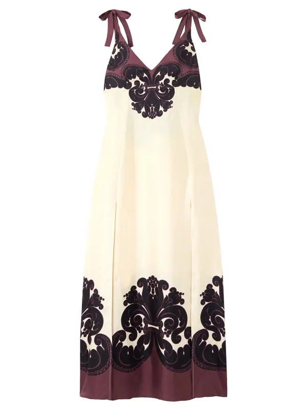 La DoubleJ Favorita Printed Maxi Dress - Cream