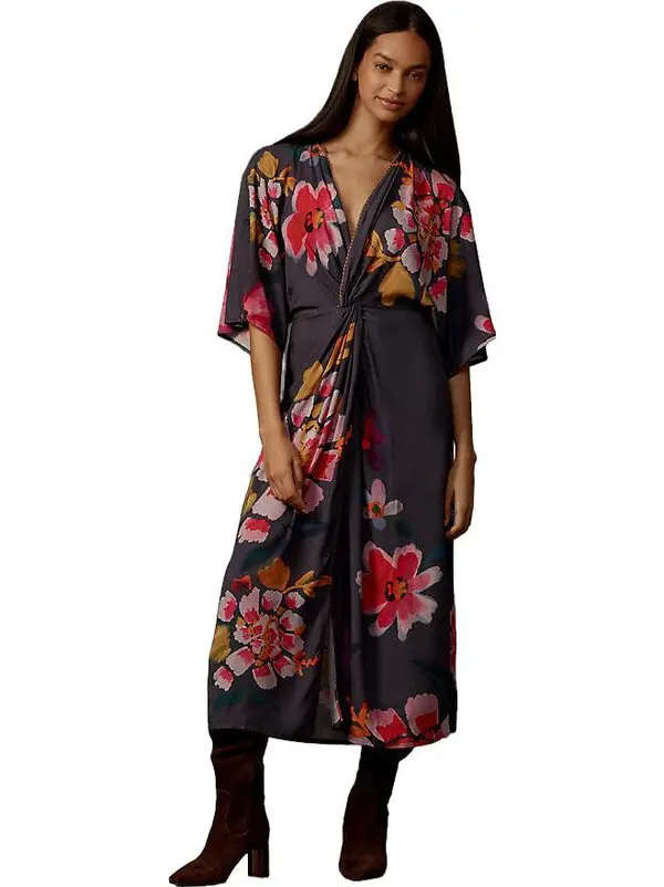BL-NK Eira Floral Kaftan - Mauve