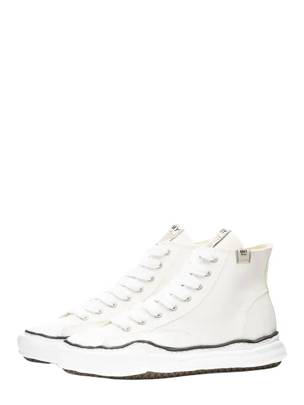 Mihara Yasuhiro Peterson High Original Sole Canvas Sneakers - White