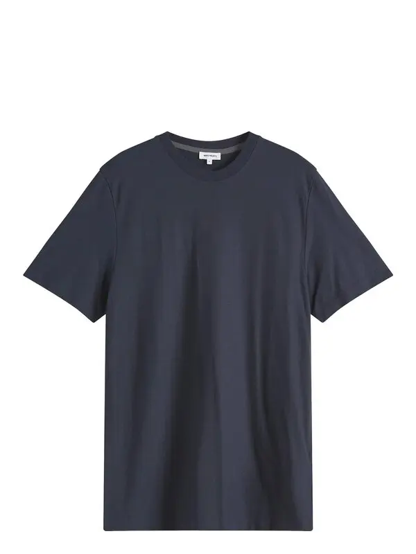 Norse Projects Jakob Crepe Logo T-shirt - Dark Navy