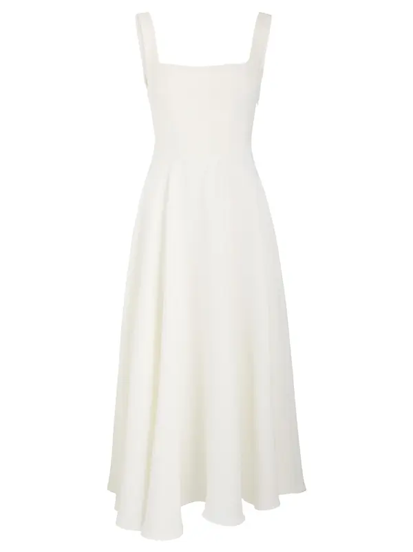 Oddmuse Jersey Midi Dress - White