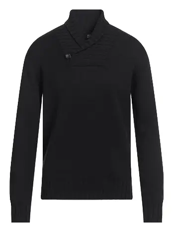 Alpha Studio Merino Wool Sweater - Black