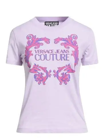 Versace Logo-print Jersey T-shirt - Purple