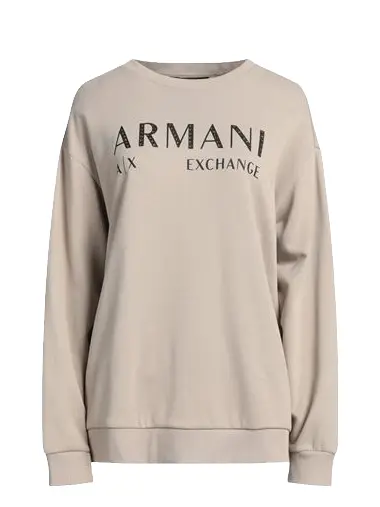 Armani Exchange Solid Color Sweatshirt - Beige
