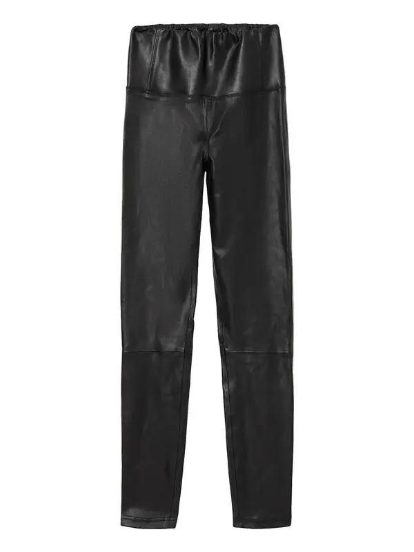 ALLSAINTS Cora Leather Stretch Leggings - Black