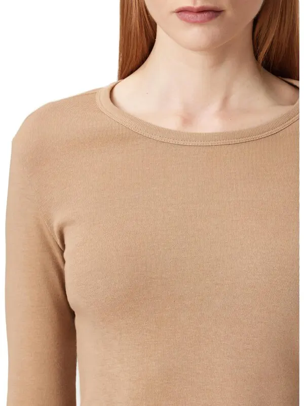 ALLSAINTS Stevie Slim-fit Long-sleeve T-shirt - Brown
