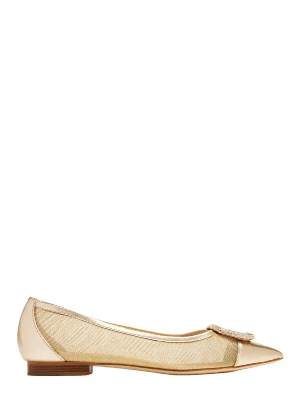 MALONE SOULIERS Lina Ballerina Flats - Gold