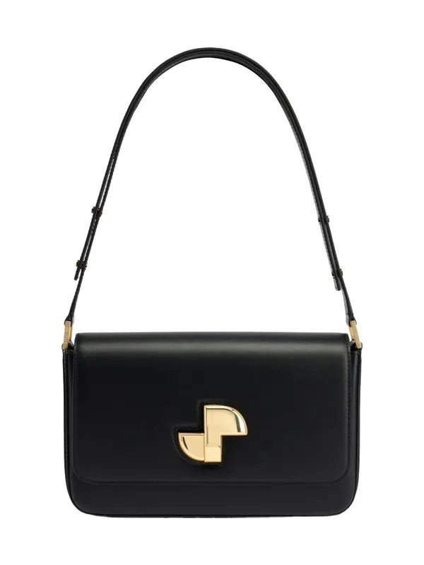 Patou Le Lock Shoulder Bag - Black