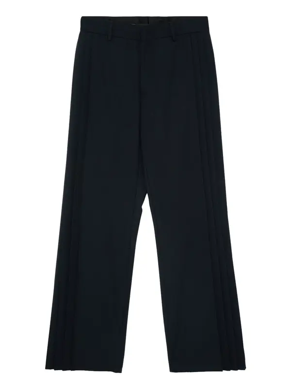 Fendi Pleat-detail Trousers - Blue