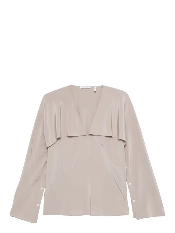 Helmut Lang Scarf Blouse - Grey