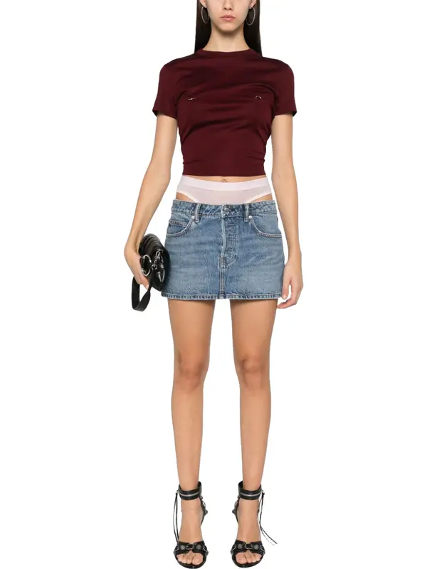 Alexander Wang Denim Mini Skirt - Blue