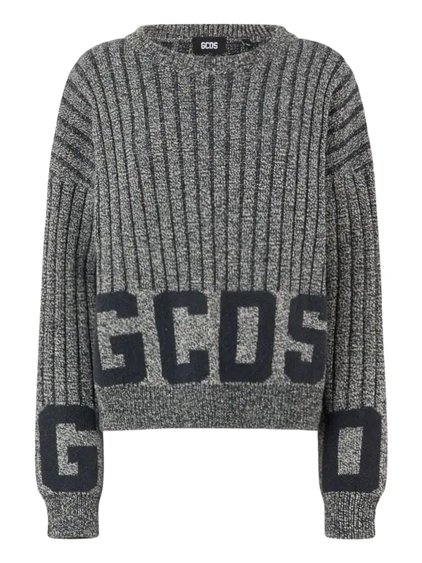 Gcds Logo Sweater - Grey