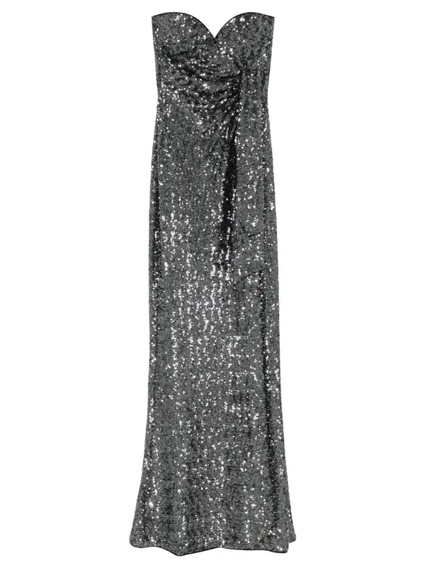 Chiara Boni La Petite Robe Sequinned Maxi Dress - Black