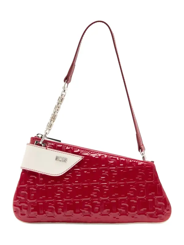 Gcds Comma Notte Monogram Shoulder Bag - Red
