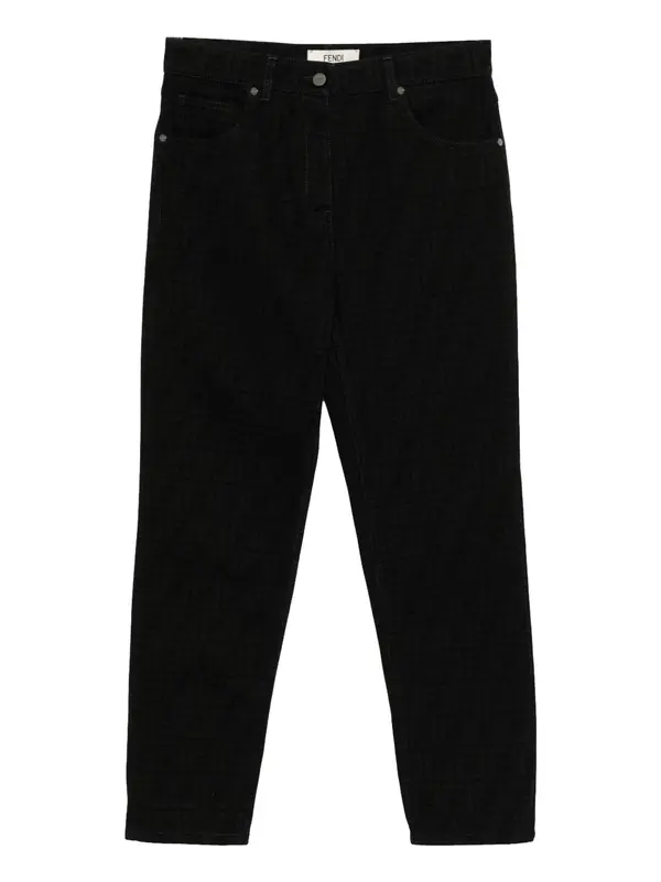 Fendi Ff Jeans - Black