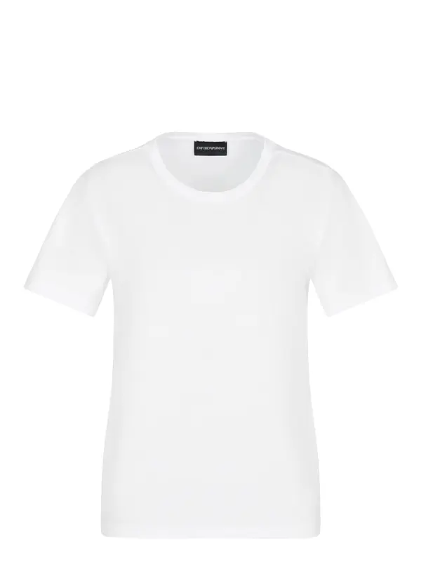 Emporio Armani Rhinestone-embellished T-shirt - White