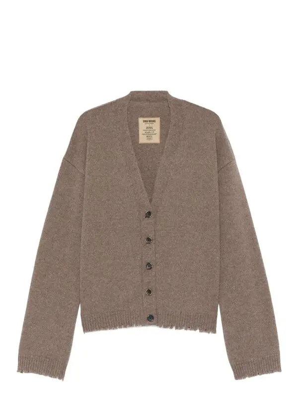 UMA WANG Over Cashmere Cardigan - Brown