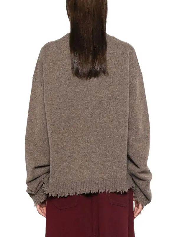UMA WANG Distressed Sweater - Neutrals