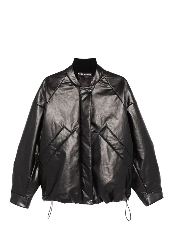 KASSL EDITIONS Polished Bomber Jacket - Black