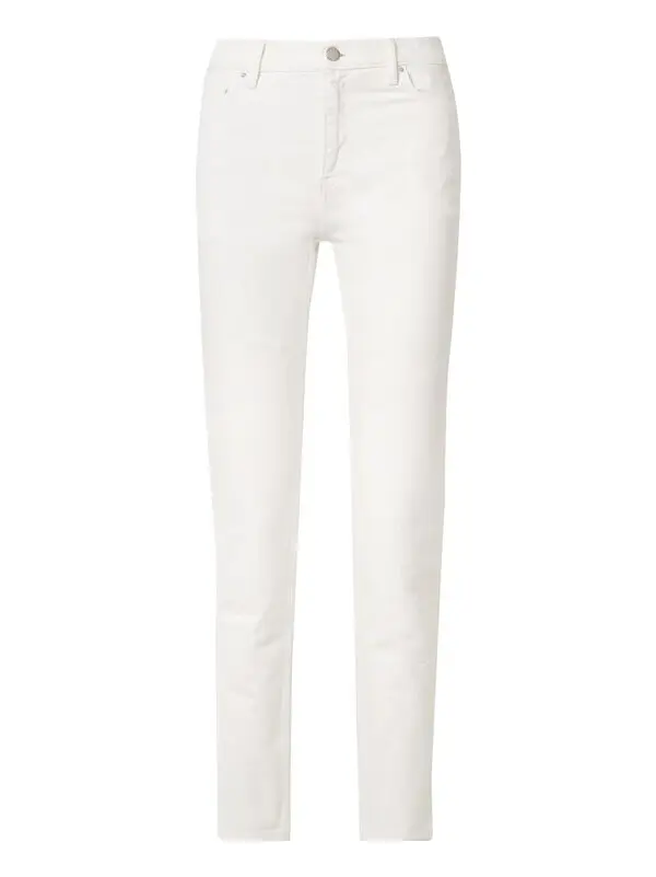 TOTEME Mid-rise Slim-leg Jeans - White