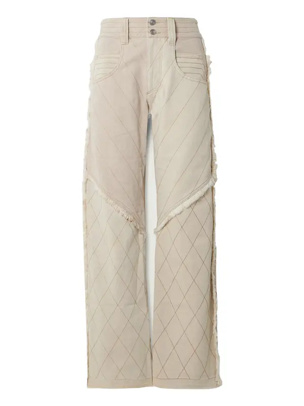 Isabel Marant Shanila Wide-leg Jeans - Ecru