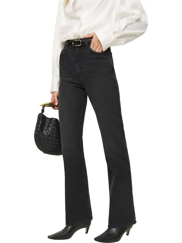 REFORMATION Mia High Rise Vintage Bootcut Jeans - Black